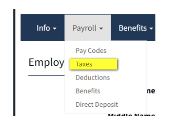 How do I enter W-4 data?